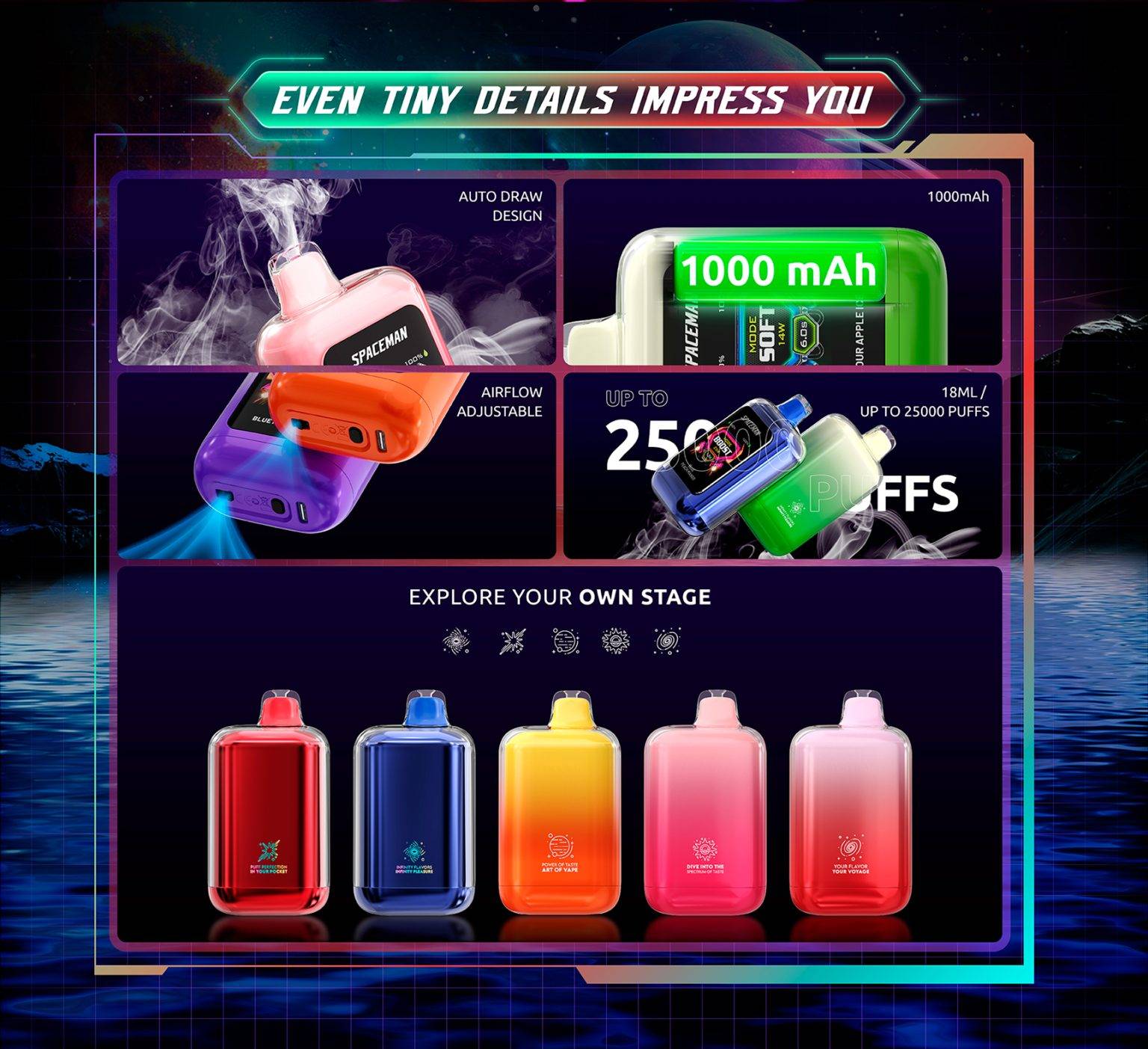 SPACEMAN VAPE - SPACEMAN VAPE FLAVORS -SMOK